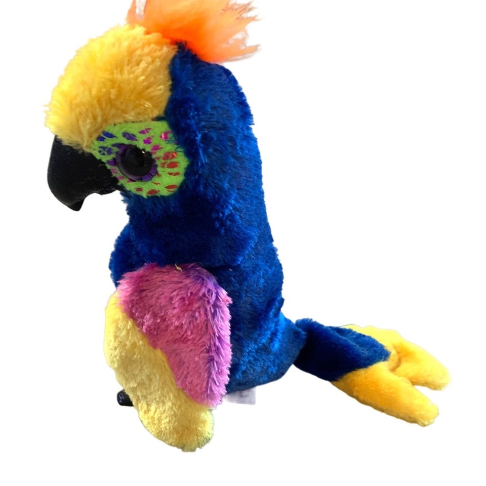 Ty Silk Beanie Babies Plush Wynnie Parrot MaCaw 6 in Tall Stuffed ...