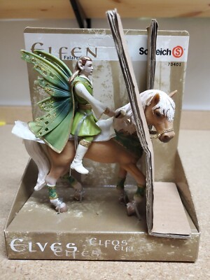 Schleich 70401 Falaroy the Bold on Elfen Horse Sun Elf Figure Figurine ...