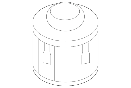 New VW Touareg Rear Centre Diff Differential Lock Control Knob genuine ...