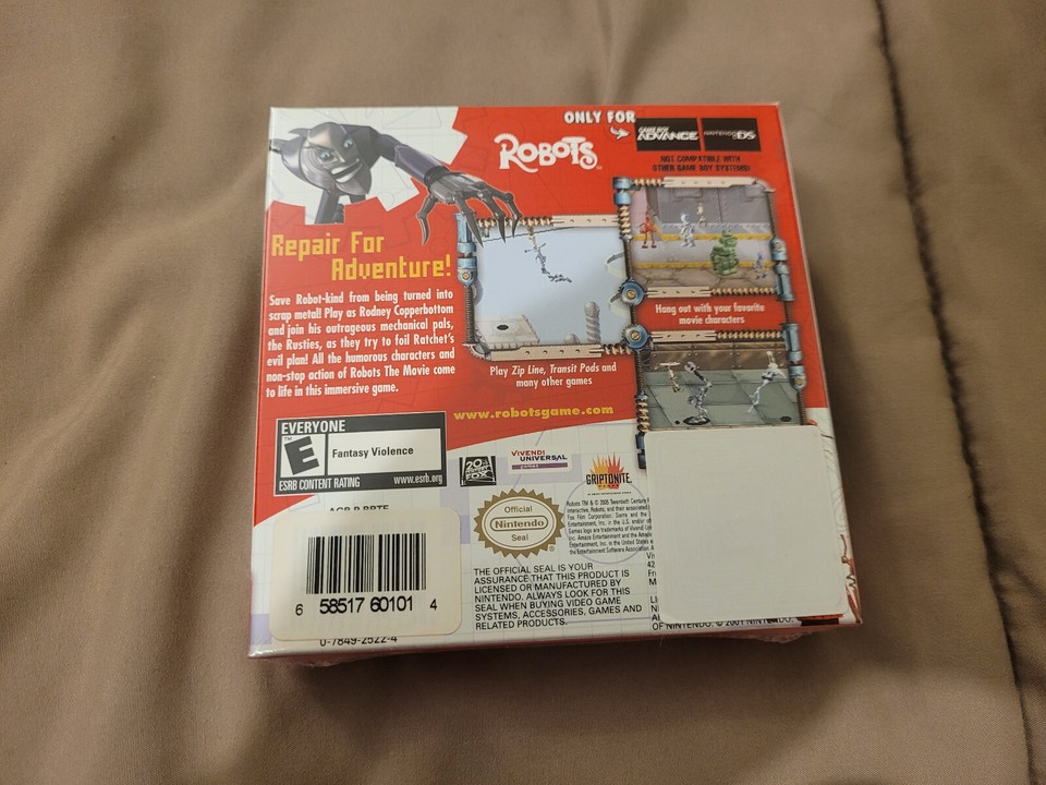 Robots Nintendo Gameboy Advance Game (New & Sealed) Sierra, GBA | eBay