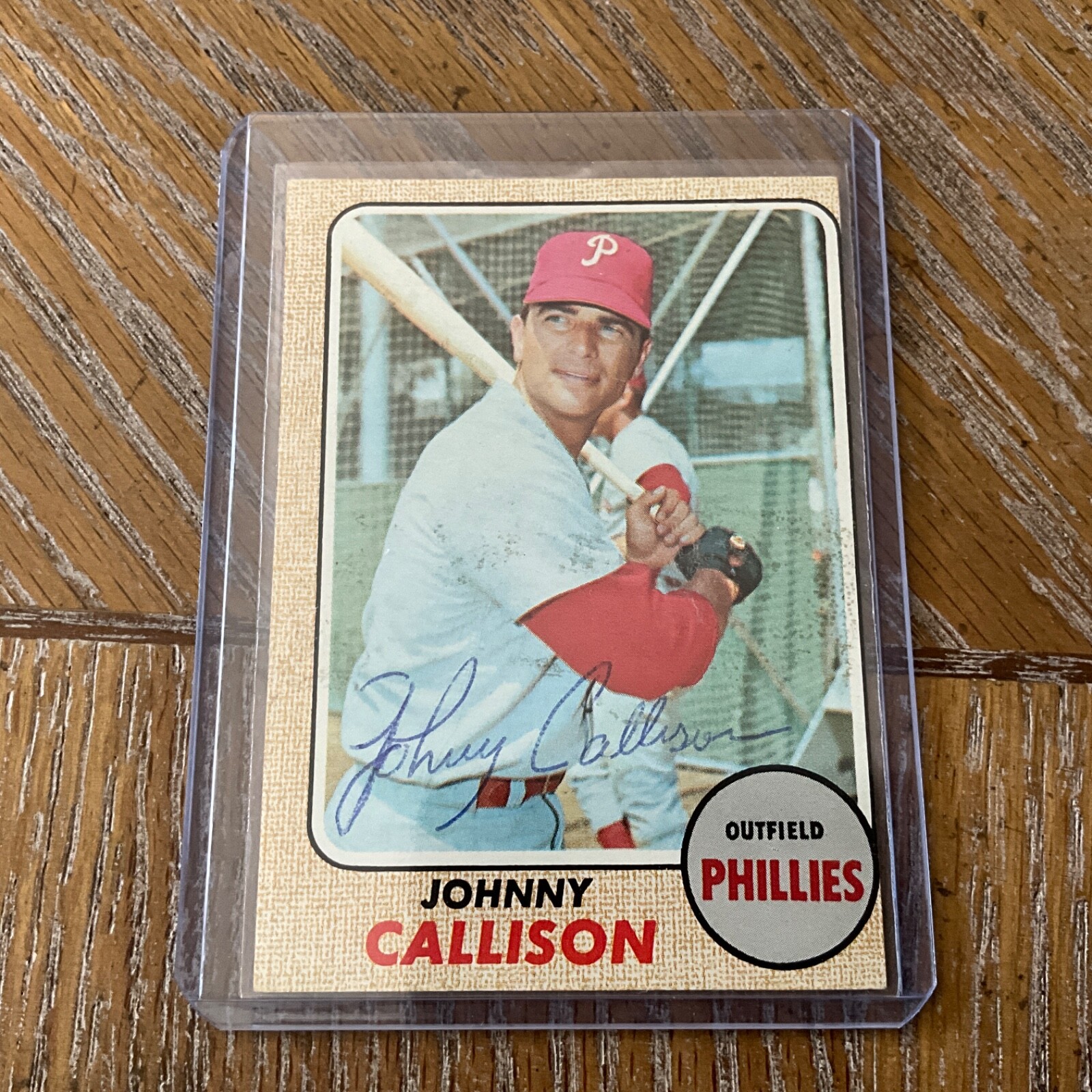 autographed 1968 Topps JOHN CALLISON . DEC 2006 #D-1 | eBay