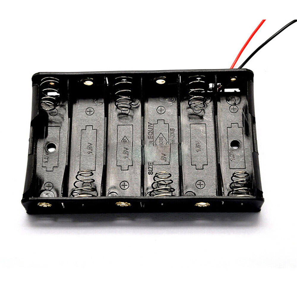 AA / AAA / 9V / PP3 Battery Holder/Connector Enclosed or Open with ...