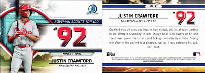 2023 Bowman #BTP-92 Justin Crawford Top 100 (B) (C1) | eBay
