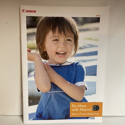 MACRO PHOTO MADE EASY 32 PAGE BOOK by CANON "DO MORE with MACRO" NEW | eBay