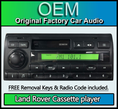 Land Rover Cassette player Discovery car stereo radio with code and ...