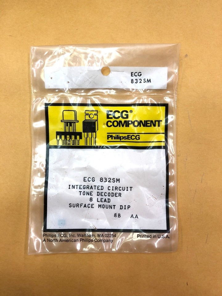 ECG832SM General Purpose Tone Decoder IC ~ 8 Pin SOIC-8 (NTE832SM) | eBay