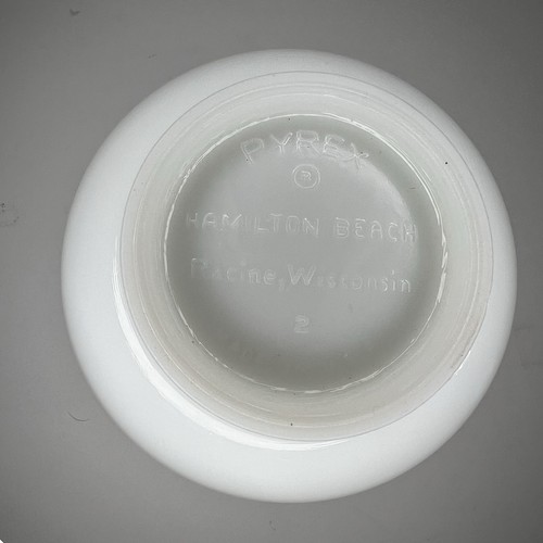 VINTAGE HAMILTON BEACH STAND MIXER Milk Glass Mixing Bowl With Spout ...