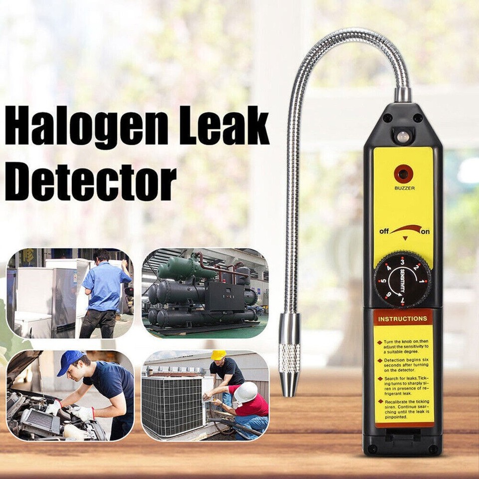 Refrigerant Leak Detector Halogen Leak Detector Freon Tester HVAC Tools ...