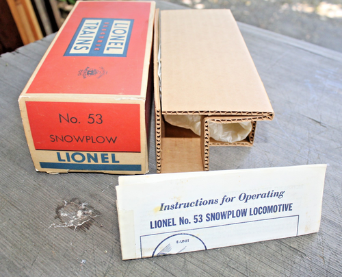 Lionel Postwar #53 Rio Grande Snowplow Box & Insert & Instructions | eBay