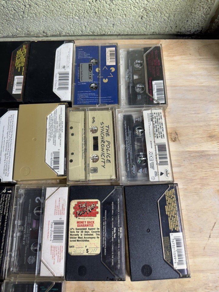 80’s & 90’s Rock Cassette Tape Lot Of 29 | eBay