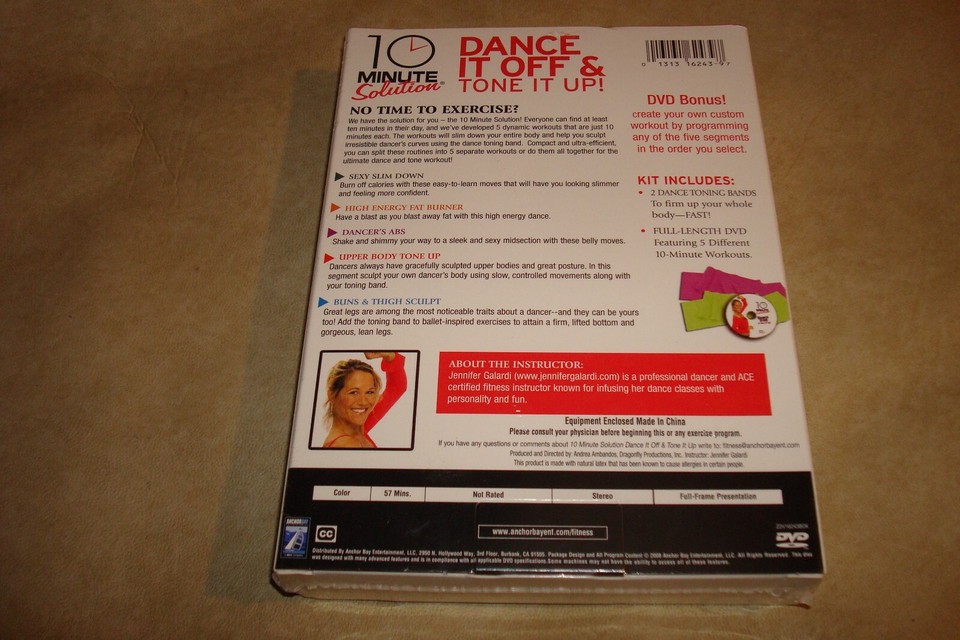 10 Minute Solution: DANCE IT OFF & TONE IT UP (DVD With 2 TONING BANDS ...