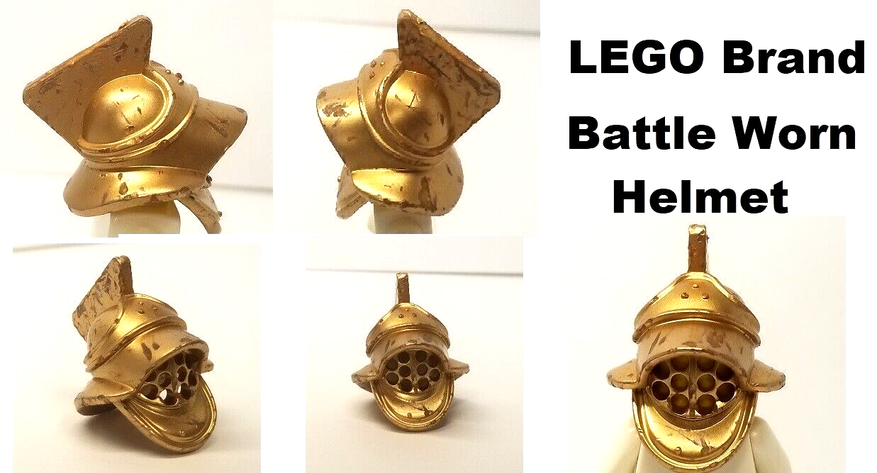 LEGO Gladiator Helmet Mesh Face Mask MASS BATTLE WEAR See Photo Solider ...