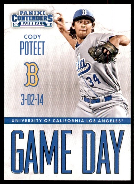 2015 Panini Contenders - School Colors #13 Cody Poteet (RC) for sale ...