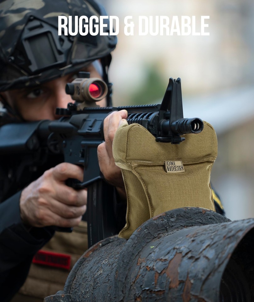 Shooting Rest Bag Pre-Filled Shooting Sand Bags Front & Rear Gun Range ...