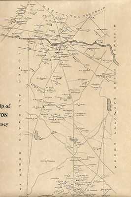 Quinton Township Mickles Mill Salem NJ 1876 Maps with Homeowners Names ...