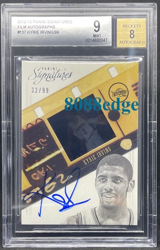 2012-13 PANINI SIGNATURES FILM AUTO #137: KYRIE IRVING #32/99 RC ...