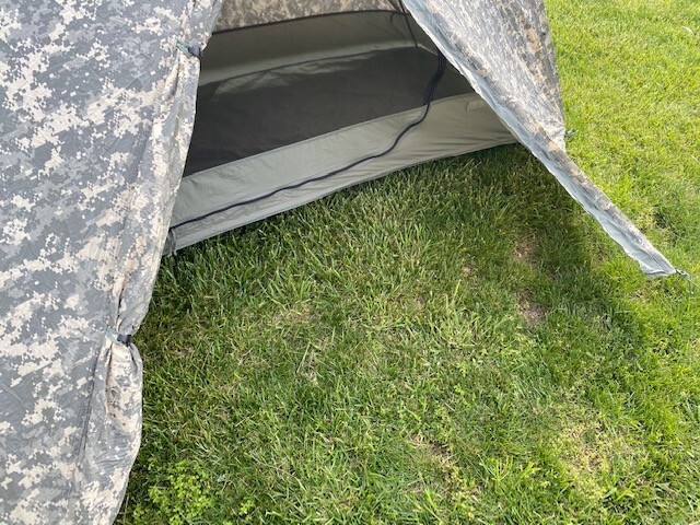 USGI ORC Industries ICS Improved Combat Shelter 1 Man Tent ACU camo ...
