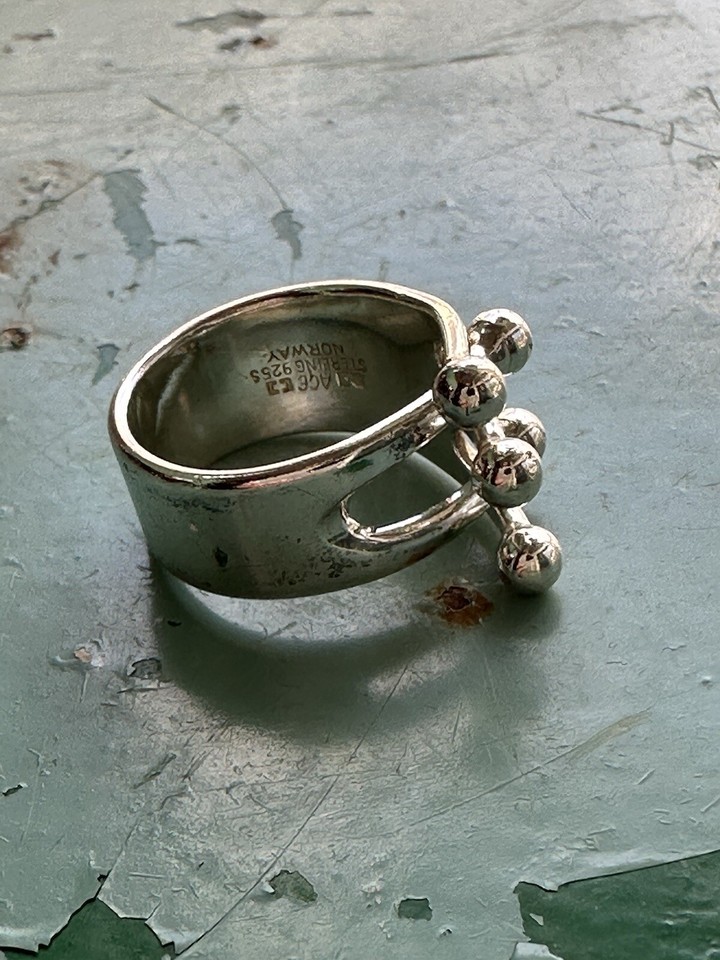 Anna Greta Eker Vintage Norway Plus Sterling Silver Ring 663 | eBay