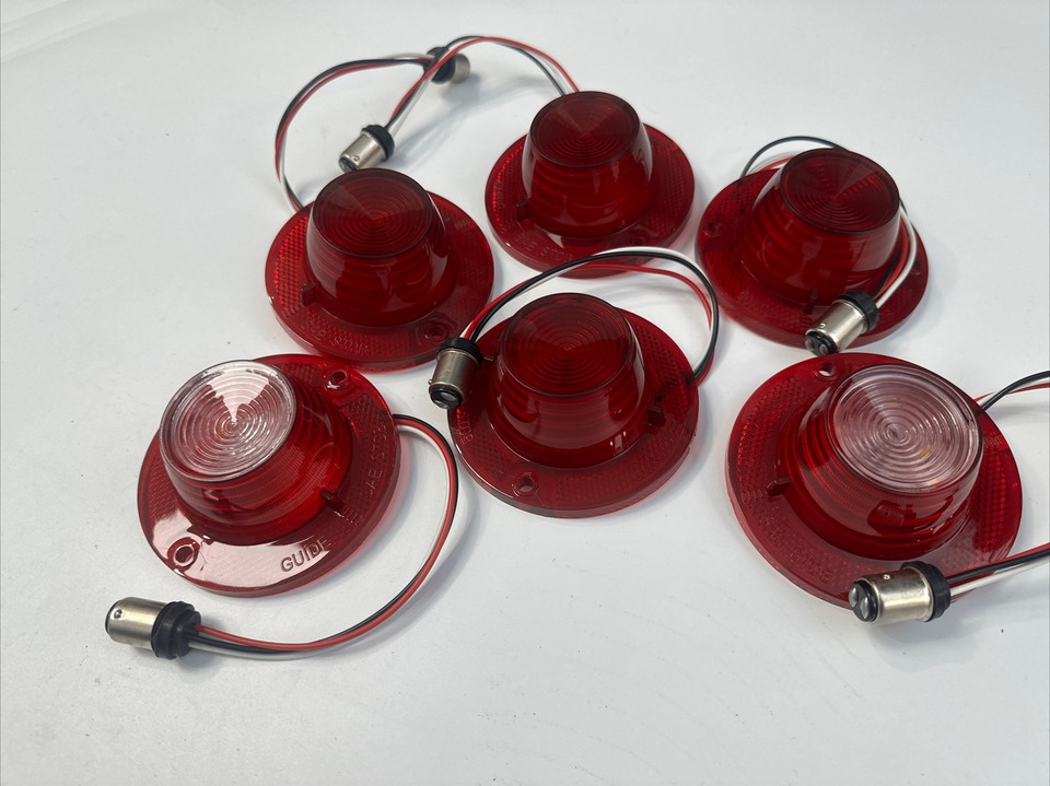 1962 Chevy Impala LED Tail Light & Backup Lens Set 6pc Red Pair Upgrade ...