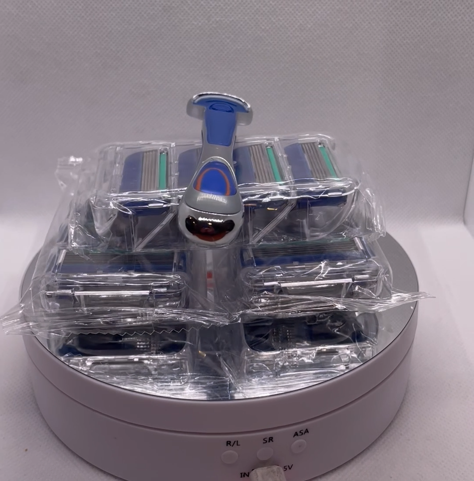 5 layer shaving razor blade 12 carthridges 1 handle smooth & clean ...