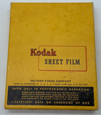 Kodak Commercial Ortho 25 Pack Of Sheet Film 4x5 Sealed Dev. Before May ...