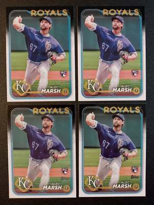(4) 2024 Topps Alec Marsh RCs # 163 Kansas City Royals | eBay