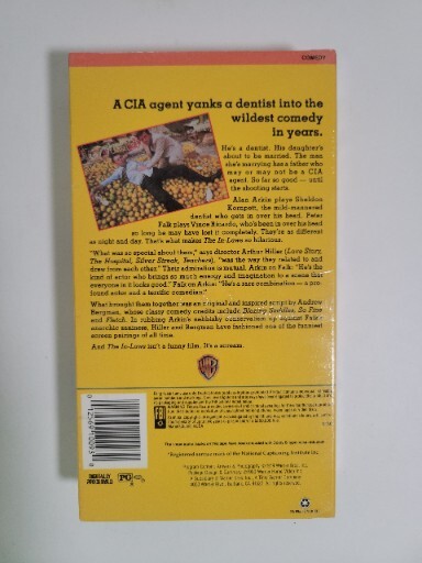 THE IN-LAWS VHS TAPE -1990, WARNER HOME VIDEO -PETER FALK, ALAN BARKIN ...