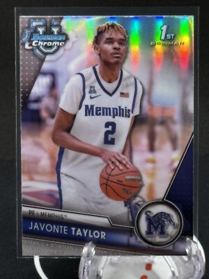 2023-24 Bowman Chrome University Javonte Taylor Refractor 1st Memphis ...