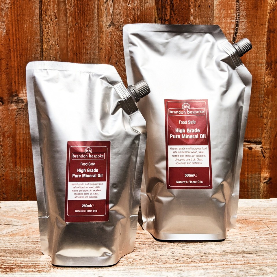 Brandon Bespoke 100% Pure Mineral Oil 250ml - Chopping Board Oil - Food ...