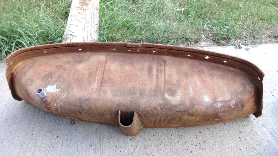 Late 1931 Model A Ford GAS TANK Original use w/ round speedo | eBay