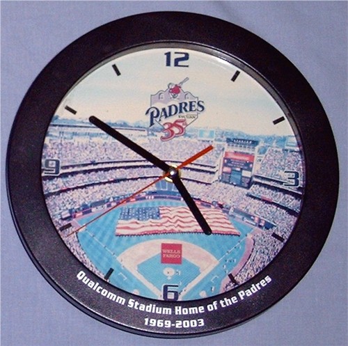 2003 San Diego Padres 35th Anniversary Baseball Clock | eBay