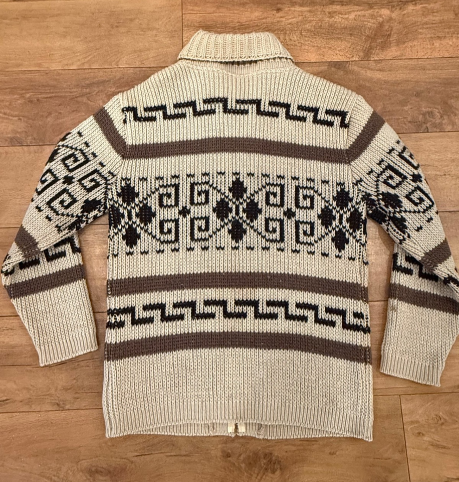 Vintage Pendleton Big Lebowski Westerly 100% Wool Cardigan Sweater Size ...
