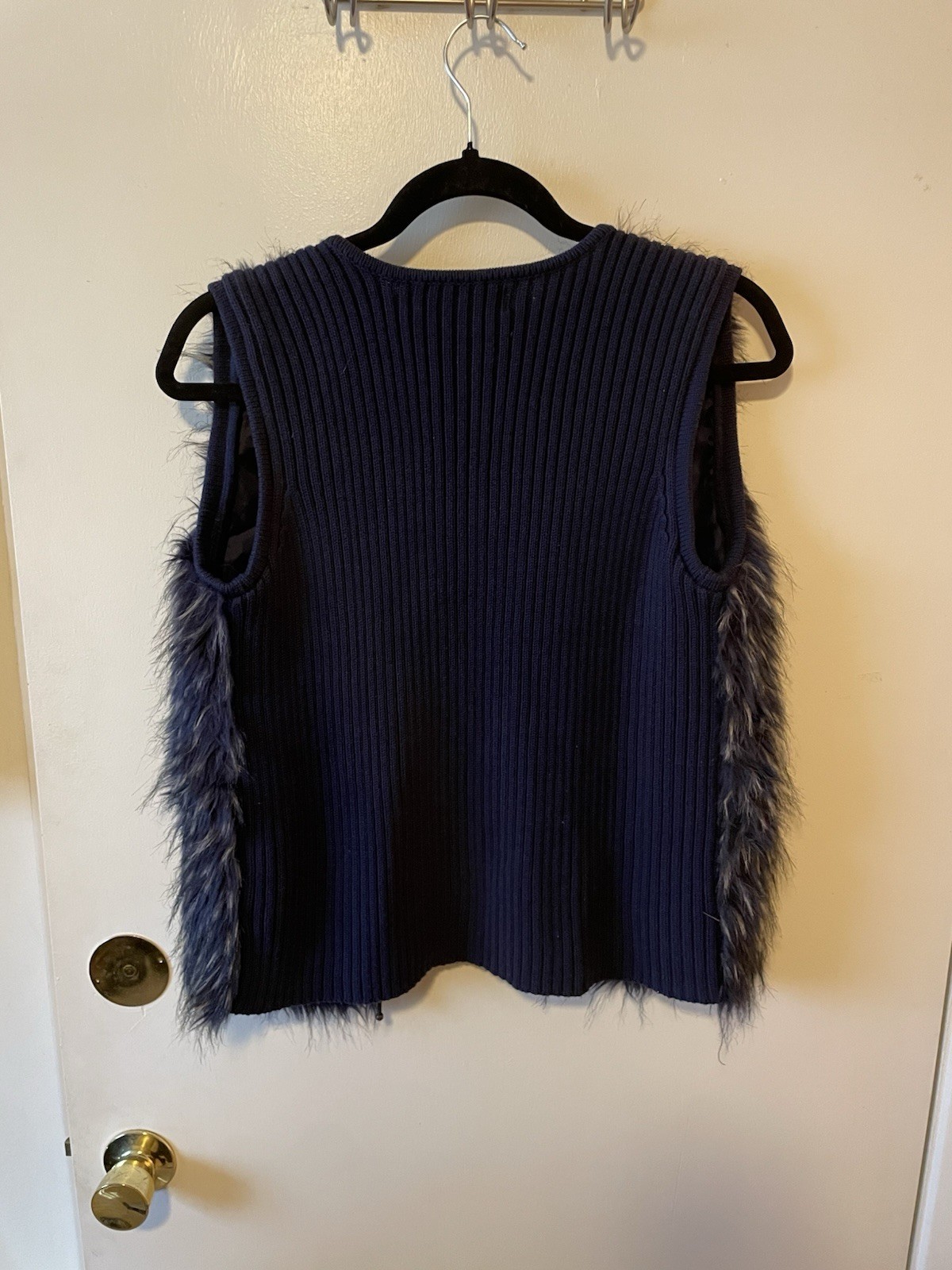 Vintage KIKIT Maurice Sasson Women’s Navy Blue Faux F… - Gem