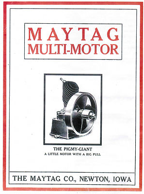 Upright Maytag Washer Gas Engine Book Advertising Manual Hit Miss Motor ...