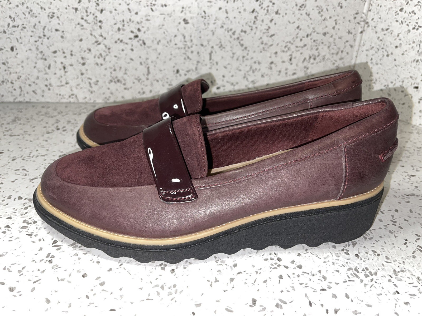 Clarks Sharon Gracie Cranberry Shoe Loafer Women's Size 7M Ultimate ...