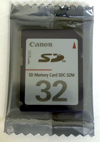 Canon 32MB SD Card Secure Digital Memory for Powershot Camera SDC-32M ...