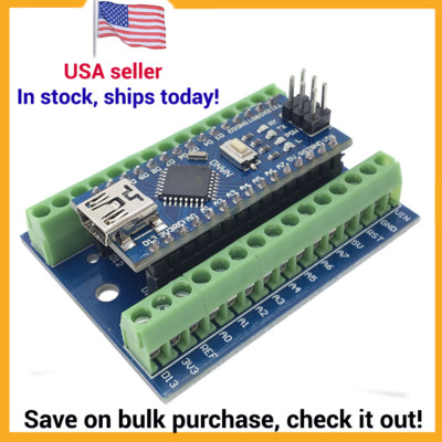 Expansion Terminal Adapter Shield For Arduino Nano V3.0 ATMEGA328P AU ...