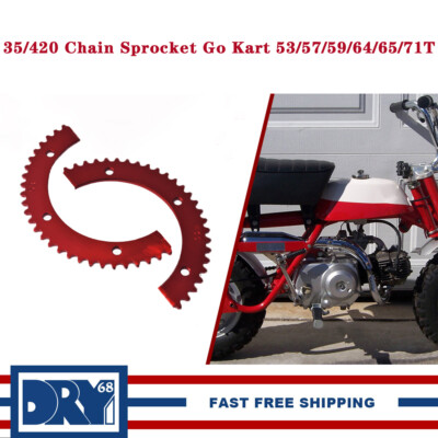Chain Sprocket Go Kart Split Aluminum Sprockets Multiple Sizes Mini ...