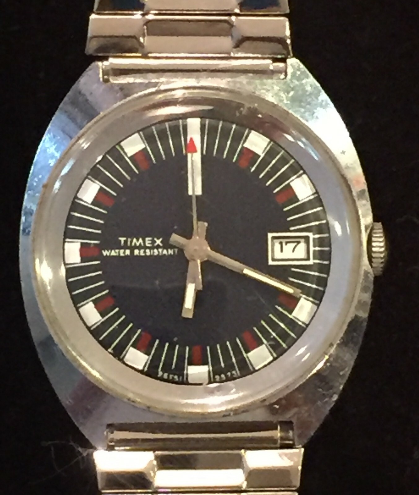 Vintage TIMEX MARLIN Watch Blue Navy 26751 2573 | eBay