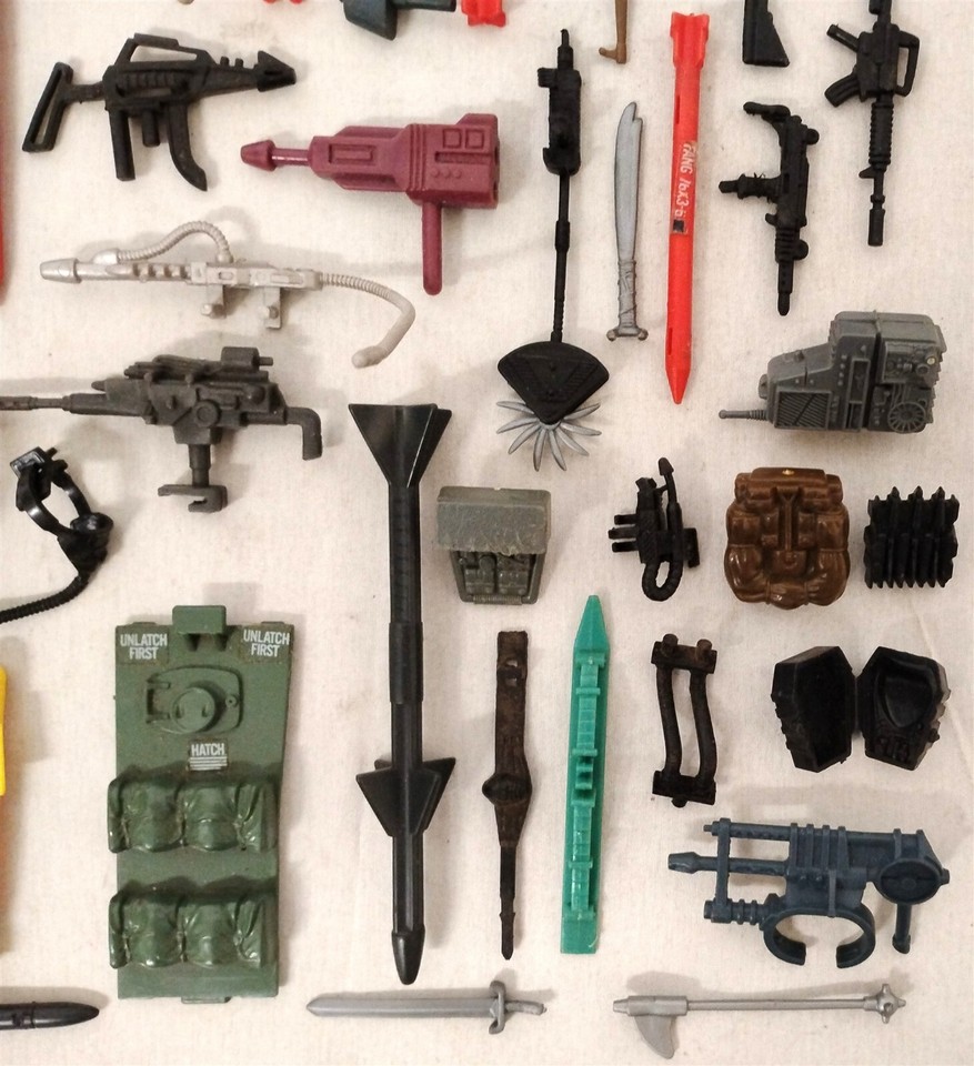 Vintage Hasbro G.I. Joe Action Figure & Vehicle Accessories Lot of (57 ...