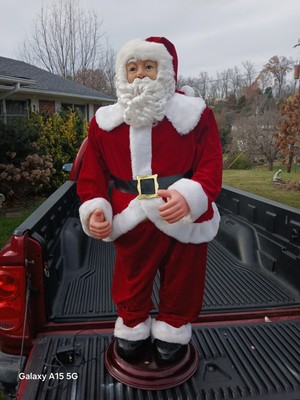 Gemmy Life Size 4ft Santa Claus Animated Singing Dancing STATIC PROP | eBay