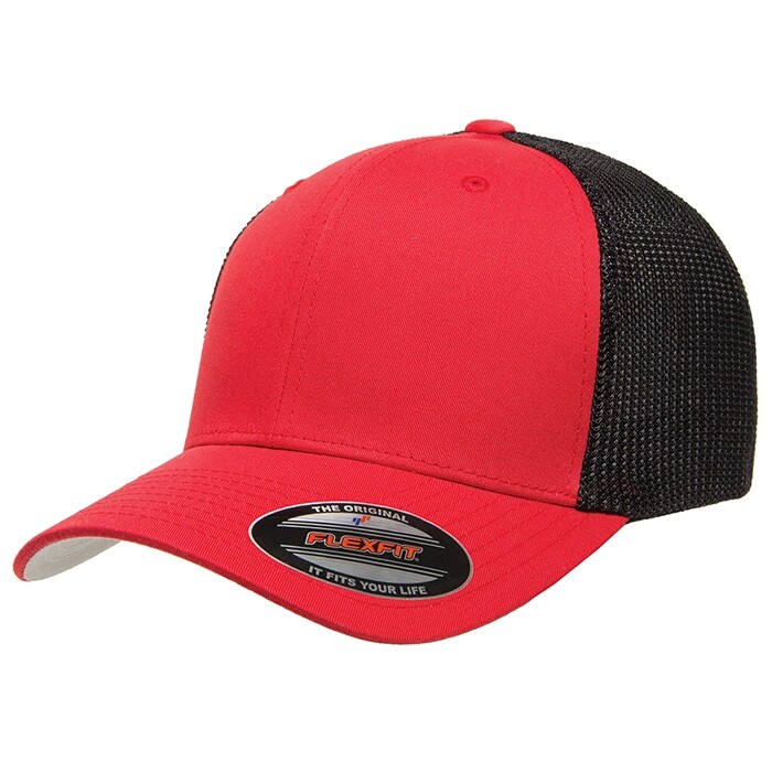 FLEXFIT 6511T - FITTED TRUCKER CAP, MESH BACK, BASEBALL HAT, PLAIN ...