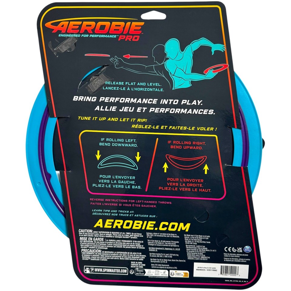 Aerobie Pro Ring Outdoor Flying Disc - Blue 13" - 6046323 - Frisbee ...