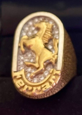 FERRARI ONE OF A KIND GOLD & DIAMOND RING-SUPER DISCOUNT | eBay