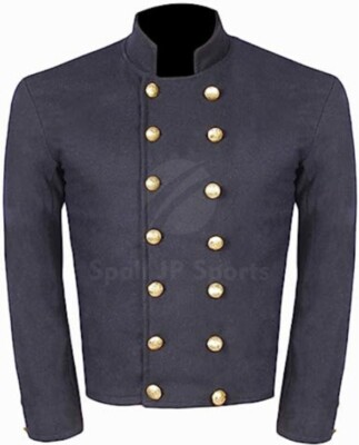 Customize Civil War Navy Blue officers Double breasted Shell Jacket | eBay