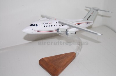 British Aerospace Avro RJ85 CityJet Wood Airplane Model - BIG | eBay