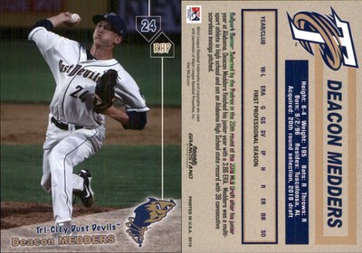 Deacon Medders 2019 Grandstand Tri-City Dust Devils RC Card FREE SHIP ...
