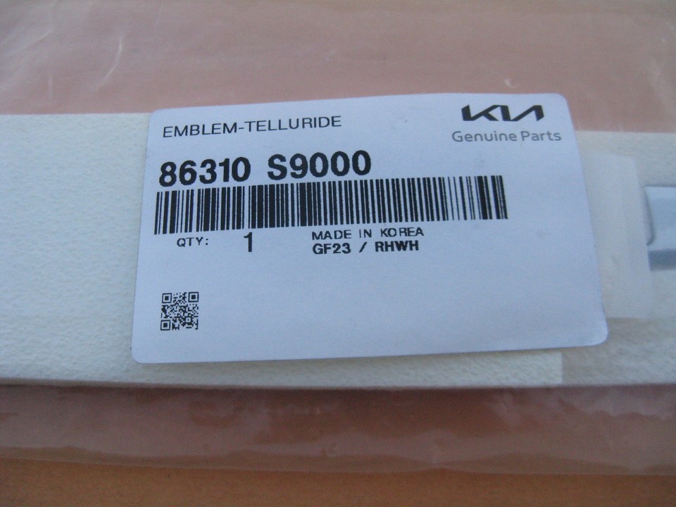 20 21 KIA SORENTO TELLURIDE REAR GATE EMBLEM LOGO BADGE SYMBOL SIGN NEW ...