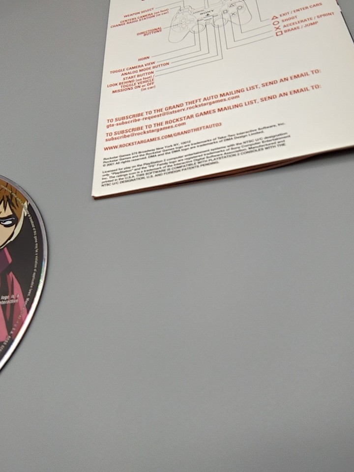 Grand Theft Auto III Sony Playstation 2 PS2 CASE- includes scratched ...