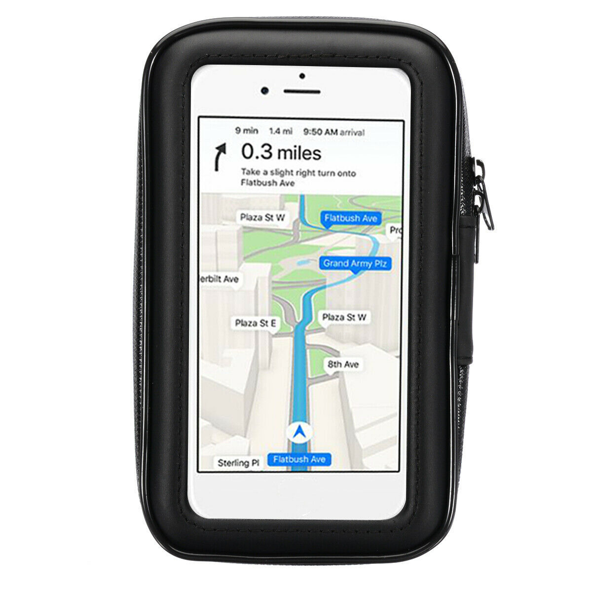 Black Bike Bicycle Motorcycle Phone Case Bag Handlebar Mount Holder ...